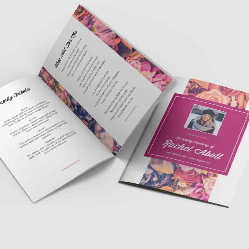 A5 Funeral Order of Service Printing | Print-Print