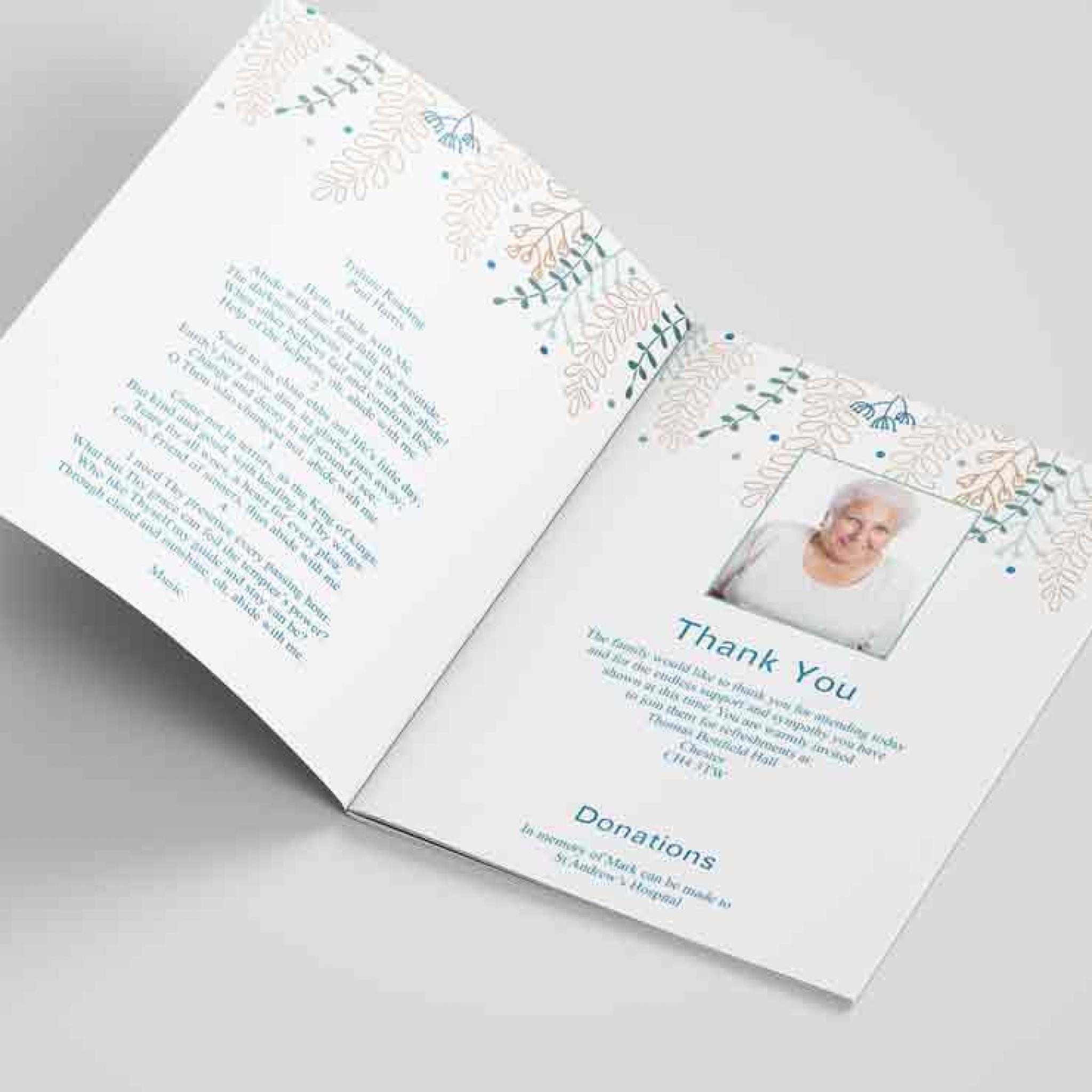 A5 Funeral Order of Service Printing | Print-Print